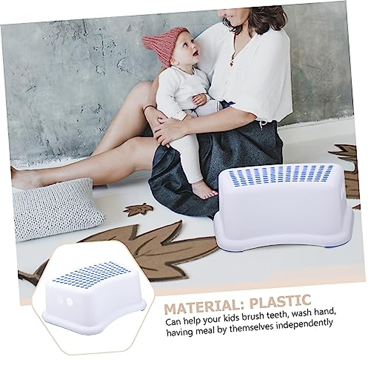 Veemoon Non-Slip Stool ' Step Stools Lip Gloss Base Stools Kitchen Step Stool Household Stool Toddler Potty Training Aid Bathroom Stool Furniture Stool Thickened Stool