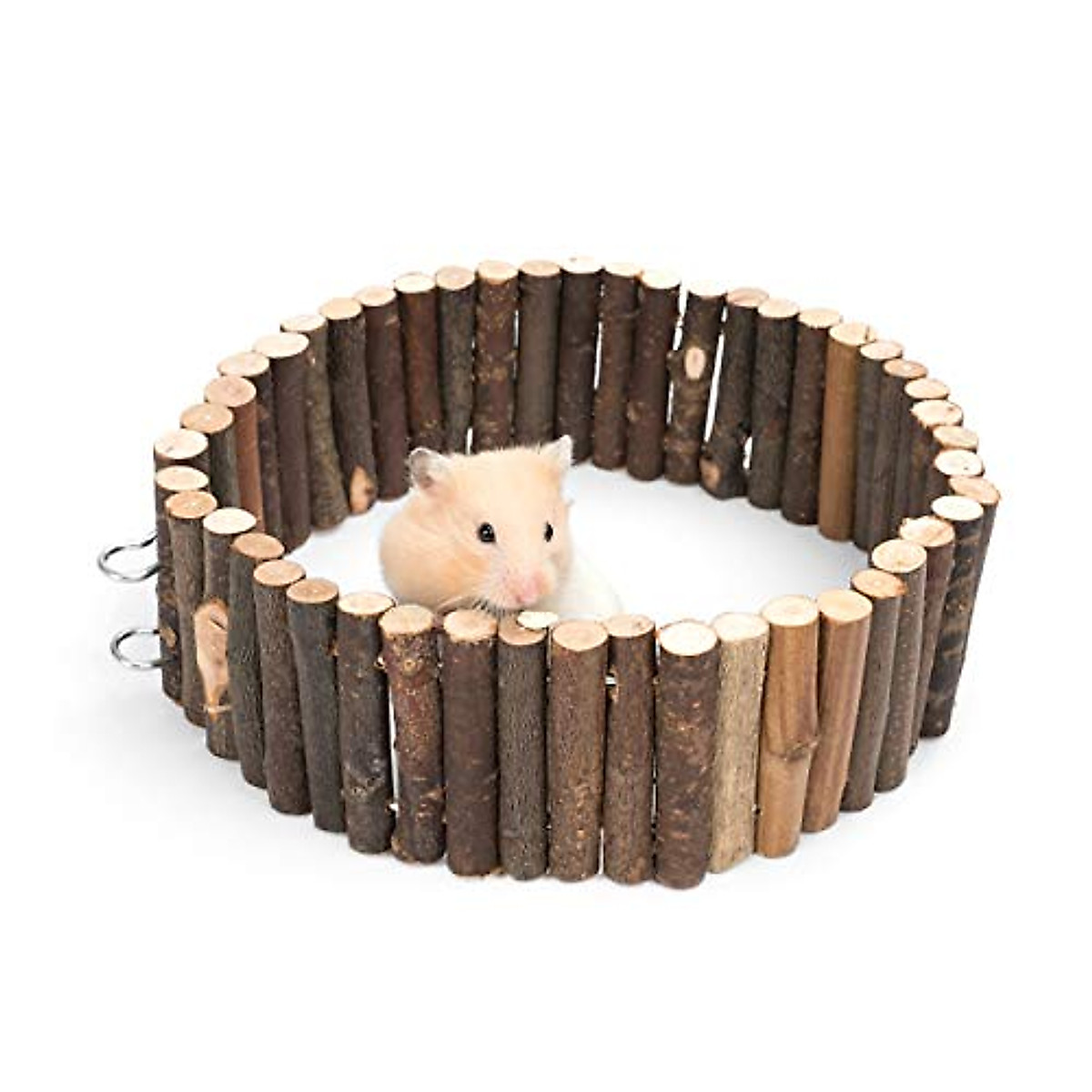 Niteangel Hamster Suspension Bridge Toy - Long Climbing Wooden Ladder for Hamsters Mice Mouse Gerbils Sugar Glider Rat and Other Small Animals (25.6L x 2.8W)