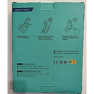 AGPTEK Wrist Brace, Wrist Support for Carpal Tunnel, Night Sleep Wrist Splint, Hand Brace for Arthritis, Sprains, Tendonitis and Joint Pain, Suitable for Right Hand, S：5.1-7.9in