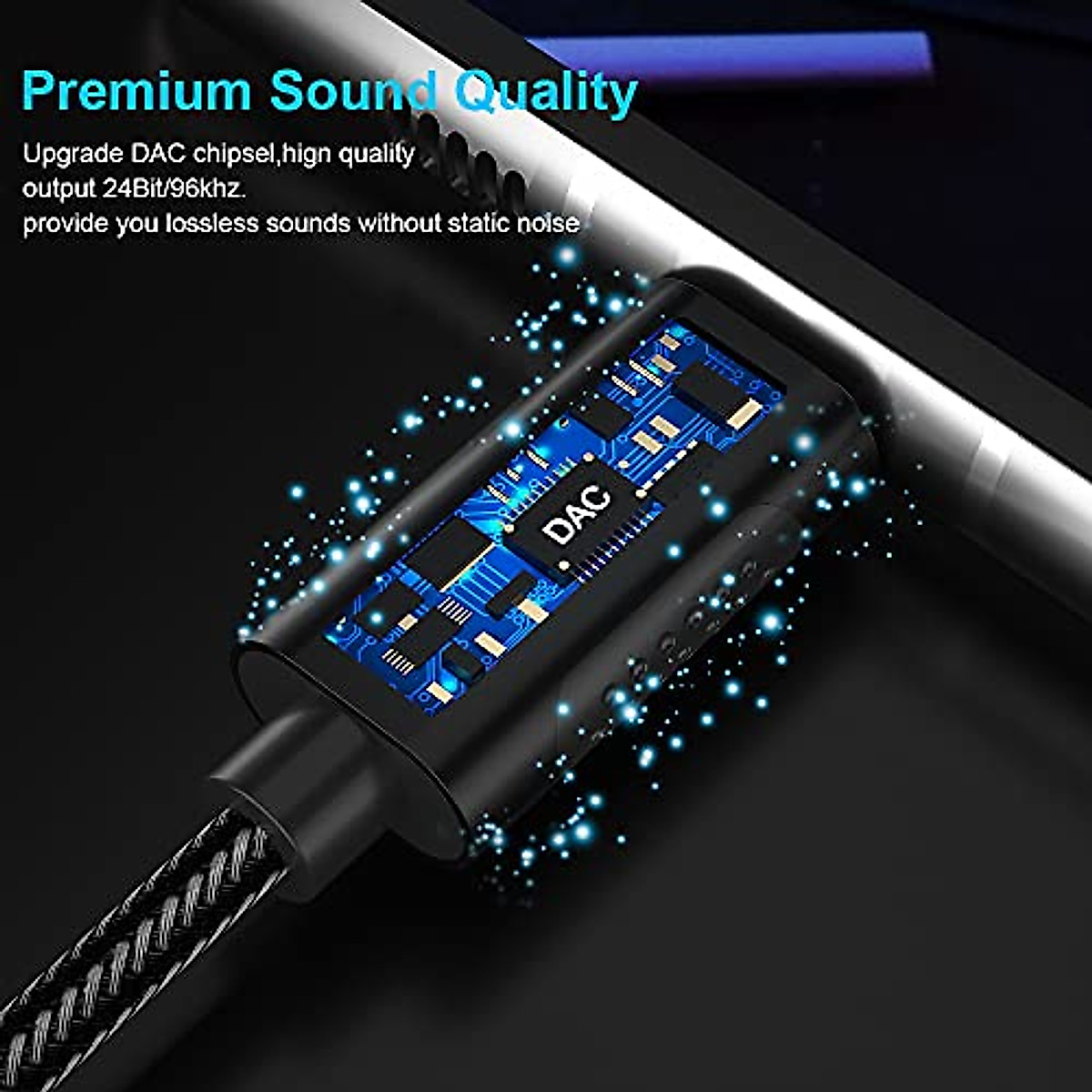 TITACUTE USB Type C to 3.5mm Audio Jack Headphone Adapter for Samsung S22 S21 S20 FE Galaxy Z Flip 3 Fold Note 20 Stereo Dongle USBC Aux Cable Cord for iPad Mini Air Pro OnePlus 9 8T Google Pixel 6 5