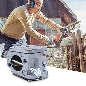 Adefol Carburetor Carb for Husqvarna 61 266 268 272 272XP Chainsaw with Bracket Air Filter Intake Manifold Gasket Spark Plug Elbow Grommet Kit