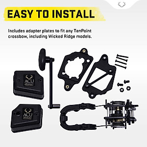 TenPoint ACUdraw Cocking Device - Easy Crossbow Cocking for All Ages & Abilities - Built-in Cocking Device Includes Adapters for Wicked Ridge Models