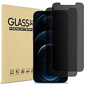 ProCase [2 Pack] iPhone 12 Pro Max Privacy Screen Protector 2020, Anti-Spying Tempered Glass Screen Film Guard for Apple iPhone 12 Pro Max 6.7 Inch 2020