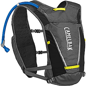 CamelBak Circuit Run Vest with 50oz Hydration Bladder, Graphite/Sulphur Spring, One Size