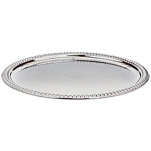 Winco CMT-14 Round Tray, 14-Inch, Chrome,Medium