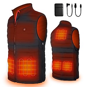Hoson Heated Vest,Electric Lightweight Heated Vest For Men Women,Skating for Heated Jacket/Sweater/Thermal Underwear Battery