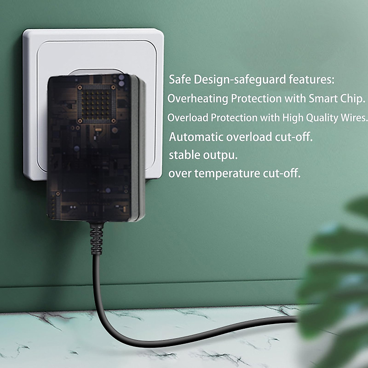 15V Charger Fit for Theragun Mini AC Adapter Replacement Theragun Mini G4, Theragun Prime Massage Gun Charger Power Adapter Cord