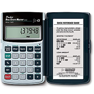 Calculated Industries 3400 Pocket Real Estate Master Financial Calculator