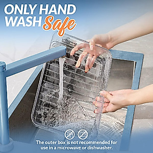 ZELECKS Portable Snackle Box Container - Snackable Box Organizer with 8 Big Compartments for Fruits, Veggies, Nuts, Candies and Snacks