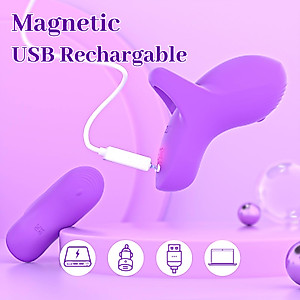 Finger Vibrator, Bullet Vibrator G-Spot Finger Vibrator, Finger Massager Masturbator Vagina Stimulator with 9 Modes, Dildo Sex Toys for Women
