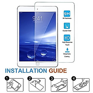 Sincase iPad Mini Screen Protector, [2-Pack] 2.5D Curved Edge HD Premium iPad mini 2/3 Tempered Glass Screen Protector Crystal Clear 9H 0.26mm Anti-Scratch Shatterproof Bubble-free Screen Film