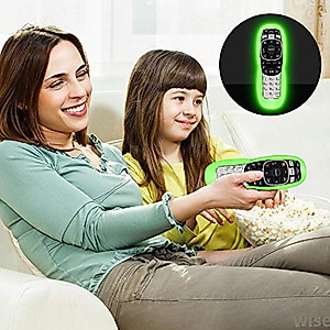 2 Pack Protective Case for DirecTV RC73 Remote Control,Silicone Cover Remote Controller Skin Sleeve Replacement Compatible with DirecTV RC70,RC70H,RC71,RC71H,RC72,RC73B-Glow Blue,Glow Green