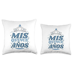 15 Birthday Quinceanera Gifts Sweet 15 Mexican Birthday Party Quinceanera Mis Quince Años Throw Pillow, 16x16, Multicolor