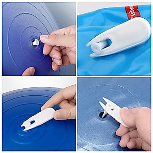 Yolev Yoga Ball Fitness Exercise Ball Air Stopper Plug Pin Adapter Kit, Exercise Ball Plug Replacement Kit (6L)