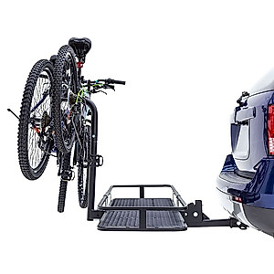 Elevate Outdoor Steel Basket Cargo Carrier with 2- or 4-Bike Rack (2 Bike)