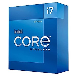 Intel Core i7-12700K Desktop Processor 12 (8P+4E) Cores up to 5.0 GHz Unlocked  LGA1700 600 Series Chipset 125W & NZXT F120 RGB Fans - RF-R12SF-B1 - Advanced RGB Lighting Customization - Black