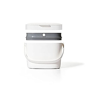 NEW OXO Good Grips Easy-Clean Compost Bin, White, 1.75 GAL/6.62 L