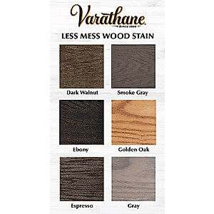Varathane 368029 Less Mess Wood Stain and Applicator, 4 oz, Dark Walnut