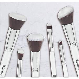 Foundation Blush Powder Brush Set - Eyeshadow Kabuki Brushes, 6 Piece Essential Makeup Brush Kit - Top Choice Premium Quality Synthetic Bristles