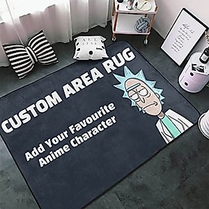 Custom Anime Rug with Your Favorite Cartoon | Multiple Sizes and Colors | Free Design Modification | Soft, Comfortable and Non-Slip | Daycare Rugs for Kids | Size 84"x60"