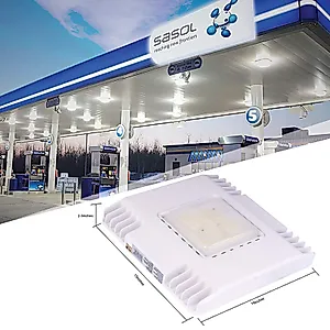 1 Pack LED Canopy Lights 150w 21000 Lumens 5000K Daylight White 750W HID/MH Equivalent,UL DLC Listed Gas Station Light,Waterproof IP65 Commercial Area & Outdoor Lighting,Ceiling Lighting Fixtures