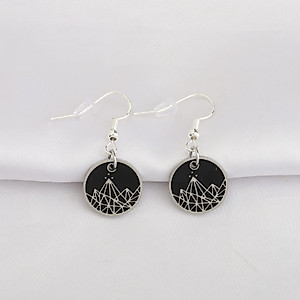 SEIRAA The Night Court Jewelry Court of Thorns and Roses Earrings To the Stars Night Court Bookish Gifts (Night Court earring)