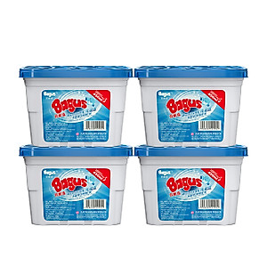 Moisture absorbers Boxes (4 Pack) - 10.5 Oz, Dehumidification Box, Moisture Absorber for Closet, Bathroom, Storage, Kitchens, Basement, Laundries, Spaces, Studies, Car, Boats, RVs, Boat.