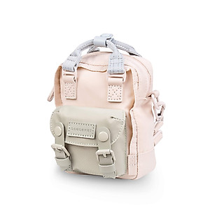 Doughnut Macaroon Tiny Nature Pale series 1L Women Girl Casual Crossbody Cell Phone Bag Purse Handbag (Hazy x Lichen)