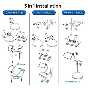 Linkind Comet 38-LEDs Solar Pendant Light, Outdoor Solar Powered LED Shed Light Barn Lights with 5M Cord, 6500K Daylight White, Dusk-to-Dawn IP67 Waterproof for Shed Barn Garden Yard