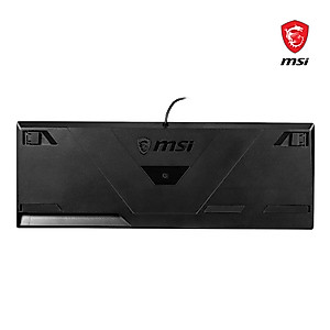 MSI Vigor GK30 FR Gaming Keyboard, USB, 104 Keys, Black, Modern, Ergonomic, Backlit RGB, Windows, macOS, Linux Compatible