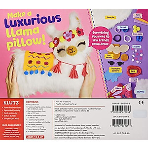 KLUTZ Sew Your Own Furry Llama Pillow Craft Kit Medium