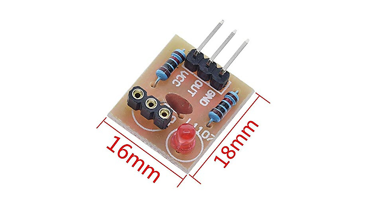 Acxico 2Sets Laser Sensor Module For Arduino AVR(KY-008 Laser ...