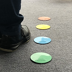 Eco Walker 4inch Mini Floor Spot Markers for Classroom Preschool and Kindergarten (Set of 30pcs)