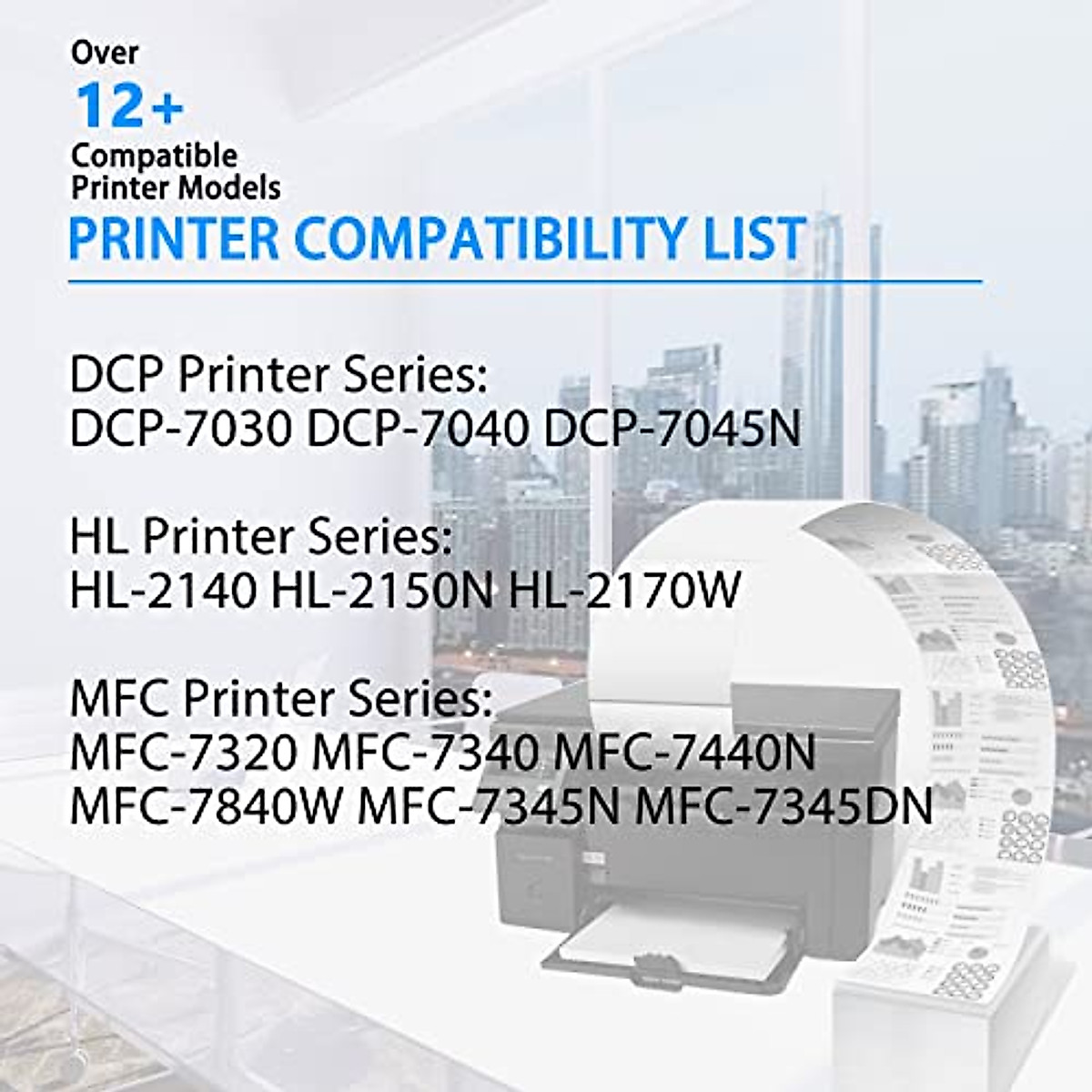 NineLeaf Compatible Drum Unit Replacement for Brother DR360 DR 360 DR-360 DCP-7040 DCP-7030 MFC-7840W MFC-7340 MFC-7440N HL-2140 HL-2170W HL-2150N Printer (Black,1 Pack)