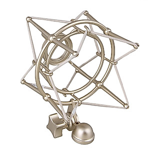 Lovermusic Silver Hole Dia 1.18inch Metal Cylinder Microphone Shock Mount Stand Replacement for Newman U87 Microphone