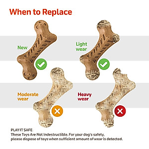 FOFOS Chew Toys for Aggressive Chewers Durable Dog Teething Stick Toys Dental Care for Large | Medium Dogs (3 Pack Version)