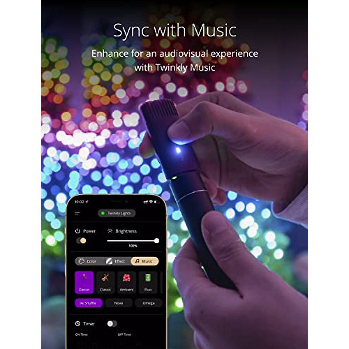 Twinkly App-Controlled 157ft Smart String LED Lights with 600 RGB LEDs - WiFi & Bluetooth Connectivity, Sync with Music, Indoor/Outdoor Use (IP44), Compatible with Google Assistant & Amazon Alexa