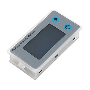 DROK Battery Meter, 48V Digital Battery Remaining Capacity Percentage Level Voltage Temperature Monitor Tester, 10-100V 12V 36V 24V 48Volt Electric Boat Battery Power Analyzer