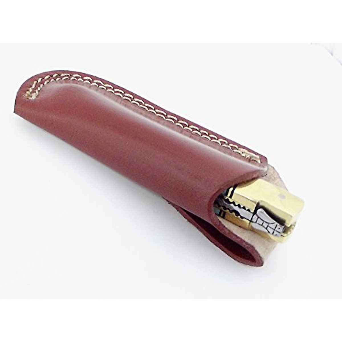 Made in Ancient Persian Indus Valley Damascus Knives Laguiole Style Pocket Knife Ram Horn & Turquoise Handle With Leather Sheath