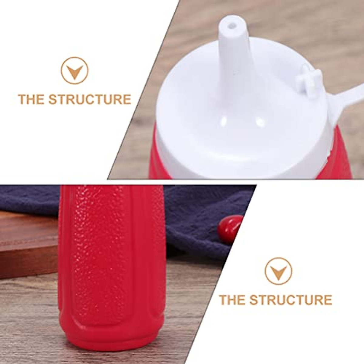 Luxshiny Bottle Dispenser Condiment Squeeze Bottle Squirt Bottle: Empty Refillable Sauce Bottles Dispenser for Paint Ketchup Mustard Oil Sauces Resin Cake Decorating Oil Bottle Dispenser