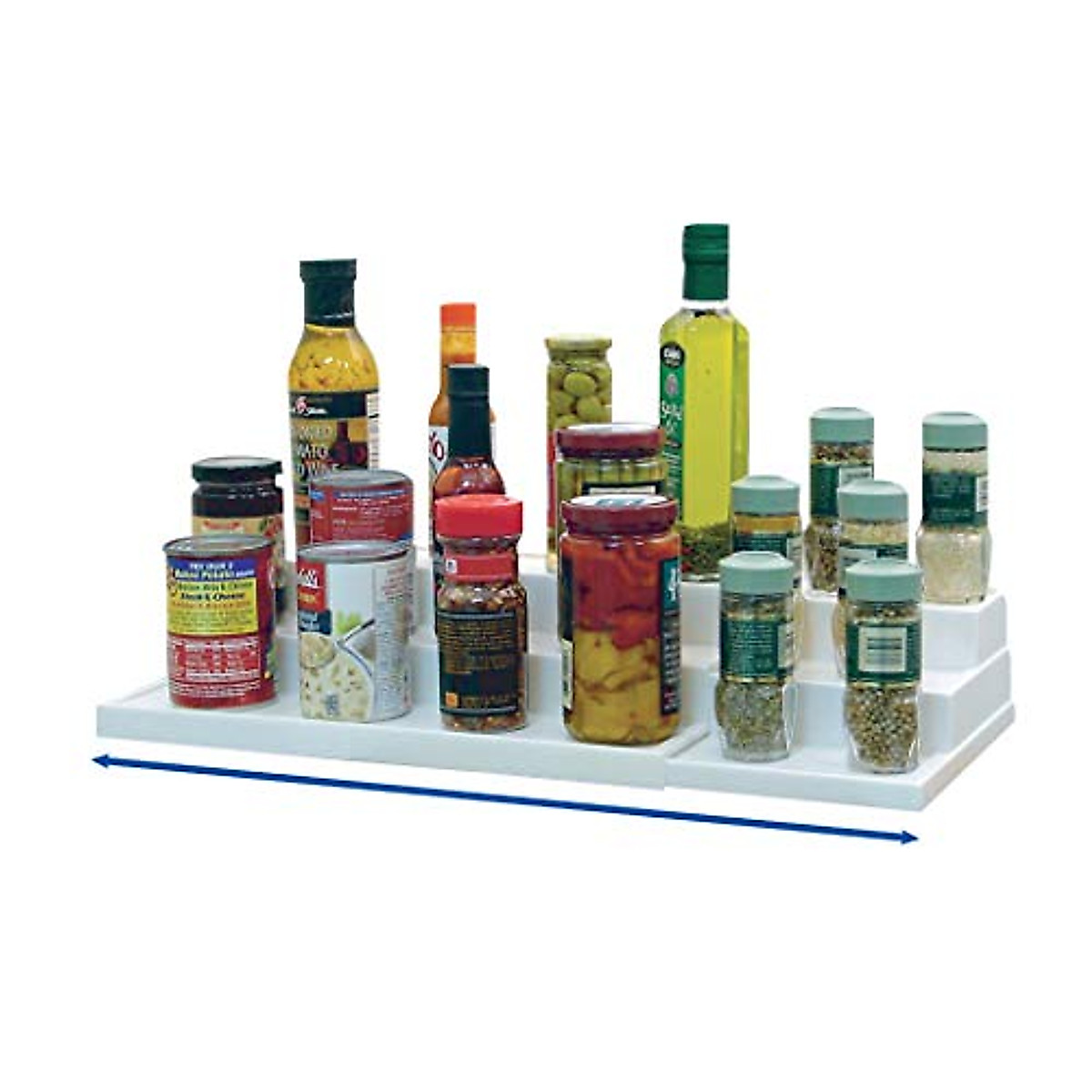 Dial Industries, Inc. Adjustable 3 Tier Expand-A-Shelf Spice Rack Organizer