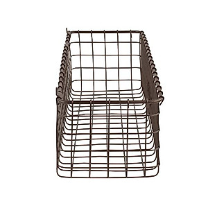 Spectrum Diversified Vintage Wall Mount Basket, Bronze, 2 Ounce