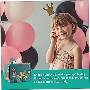 ULTECHNOVO 6pcs Packing Box Baking Box Kraft Paper Cake Boxes Egg Tart Box Disposable Pastry Box Cupcakes Boxes Mini Cake Boxes Dessert Containers Mousse Box Mini Box Decorative Box Paper Cup