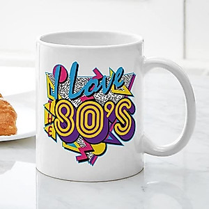CafePress I Love The 80S 15 Oz Ceramic Large Mug Ceramic Coffee Mug, Tea Cup 11 oz