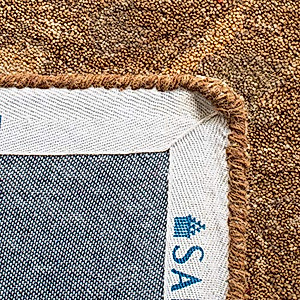 SAFAVIEH Anatolia Collection 8' x 10' Brown / Green AN512F Handmade Traditional Oriental Premium Wool Area Rug