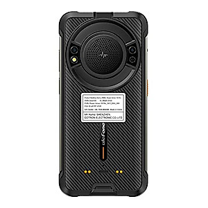 Ulefone Power Armor 16 Pro Rugged Smartphone, 9600mAh Battery, 122dB loudest Speaker, Android 12 4GB+64GB Rugged Phone, 16MP Rear Camera, Built-in Glare Flashlight, 5.93" HD+ Screen, Dual SIM 4G-Black