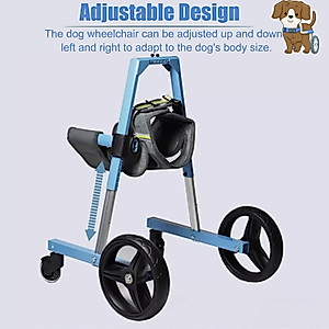 Elitix Injured Dog Wheelchair for Front Legs Support Only, Dog Front Legs Mobility Aids for Small Medium Large Dog, Dog Leg Support Brace/Mobility Cart(S), 78634