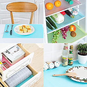 Polly Online Refrigerator Liners Shelf Liners Washable Refrigerator Mats Kitchen Silicone Refrigerator Pads Place Mats 5PCS/Set