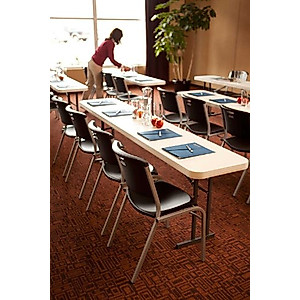 Lifetime 80177 Folding Conference Training Table, 8 Feet, White Granite