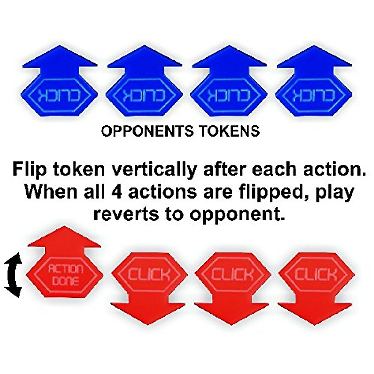 LITKO Net Hacker Click Tokens | Compatible with Android: Netrunner | 4 Pack (Green)